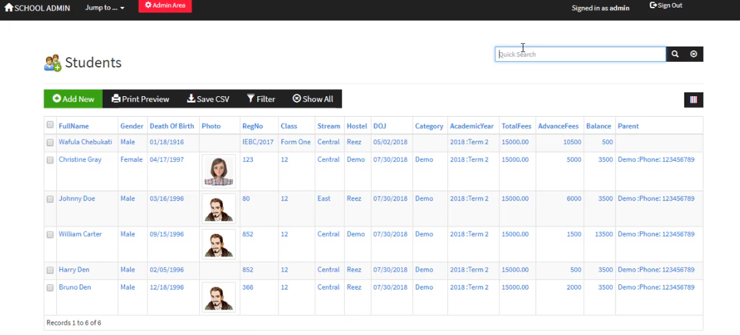 School Management System All Category Include Full Project | PHP ...