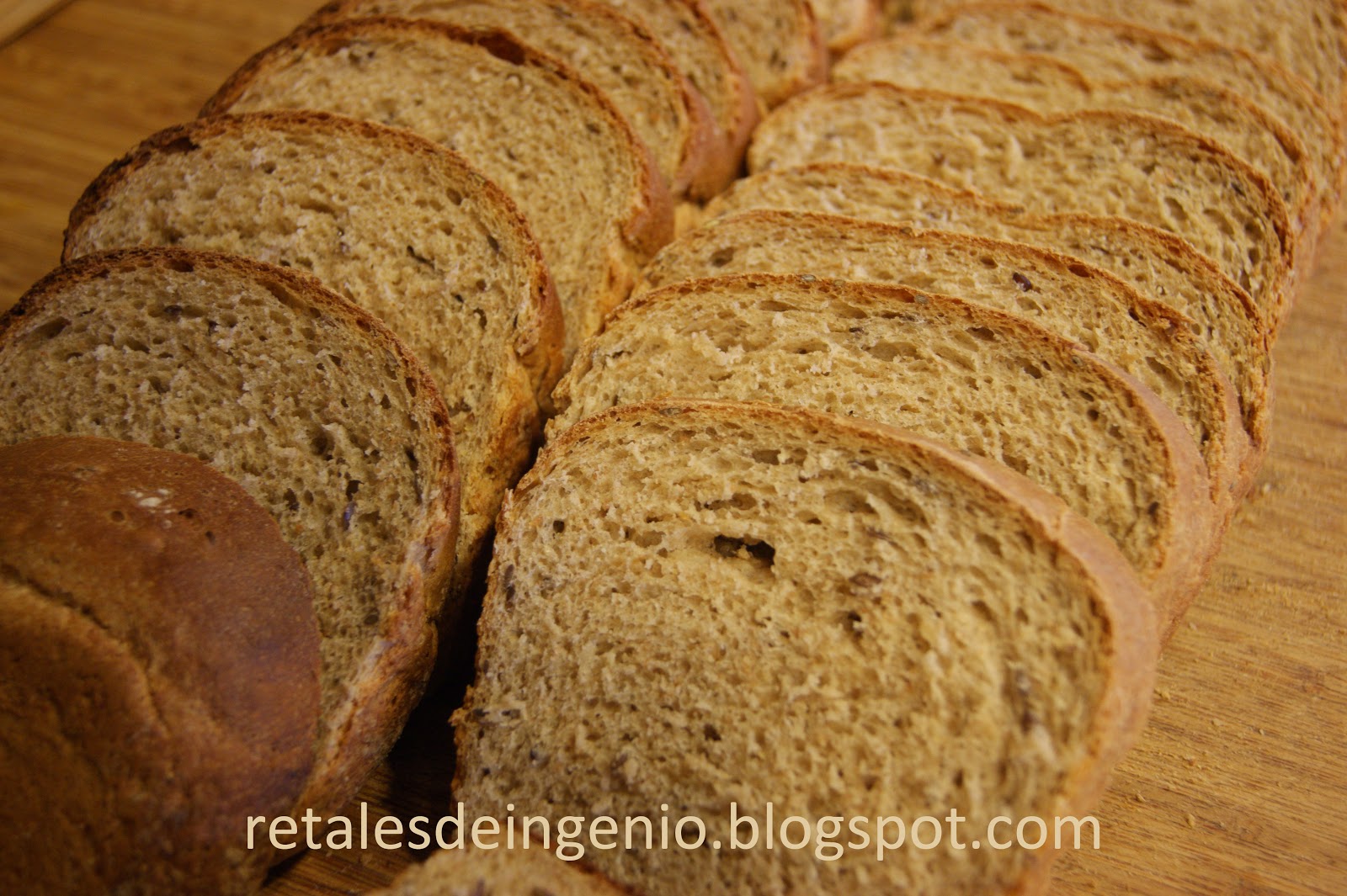 Retales de ingenio: Recetas y Dietética: Pan integral con semillas de ...