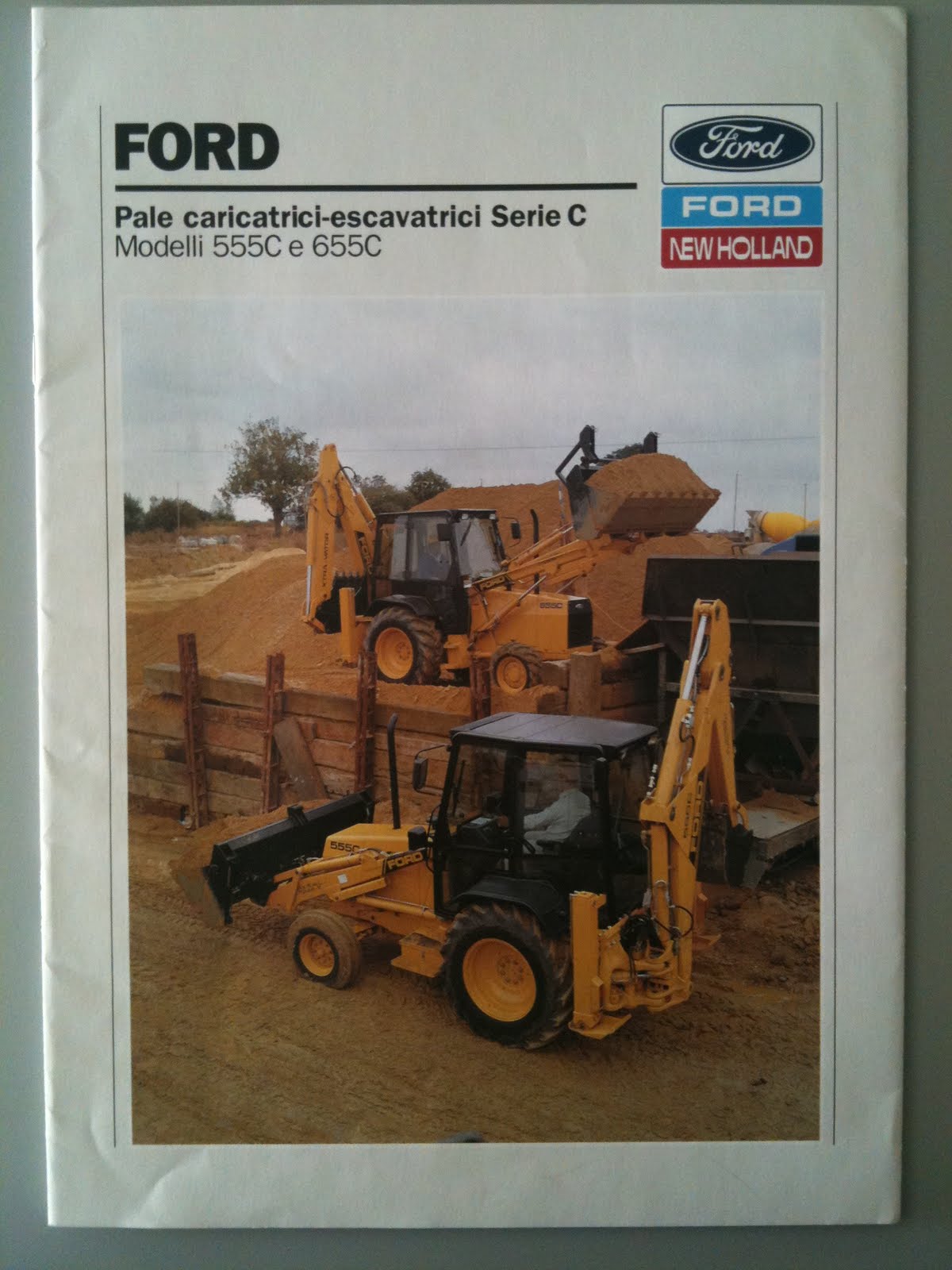 Earthmoving Machinery Sales Brochures: Ford Backhoe 555C 655C #386