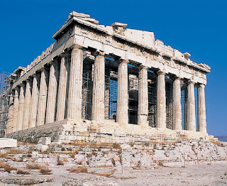 a lenda do artista: O Partenón