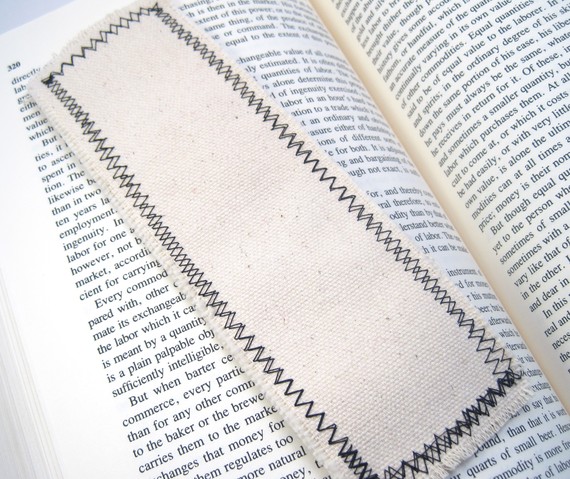 Create by the Yard: Reworked Wednesday - Frayed Edge Bookmark