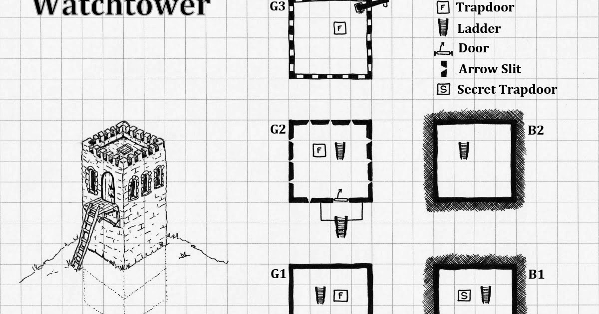 Oubliette Magazine: Watchtower Plan