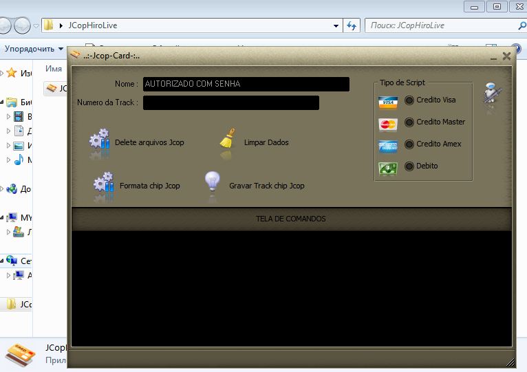 Emv Software for writing emv chip cards: jcophirolive