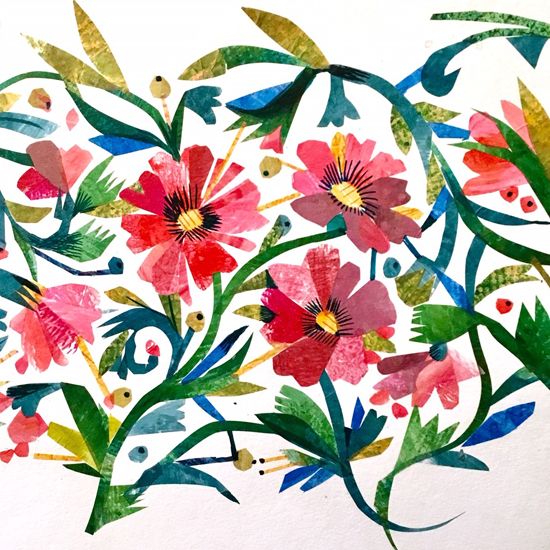 print & pattern: DESIGN COURSE - floral collage with este macleod