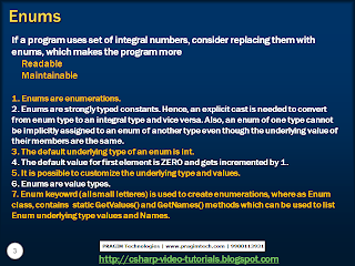 Sql server, .net and c# video tutorial: Part 47 – Enums