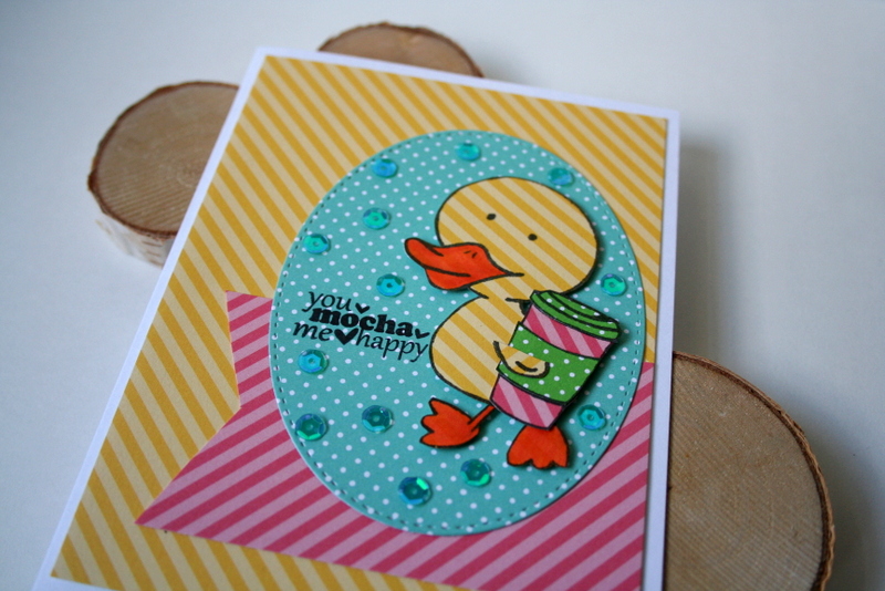 Jess Crafts: Paper Piecing a Coffee Loving Duck for the Summer Coffee ...