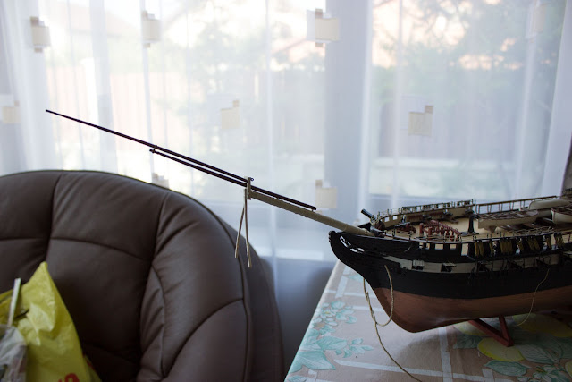 Sailing Ship Models: USS Constitution - The Bowsprit