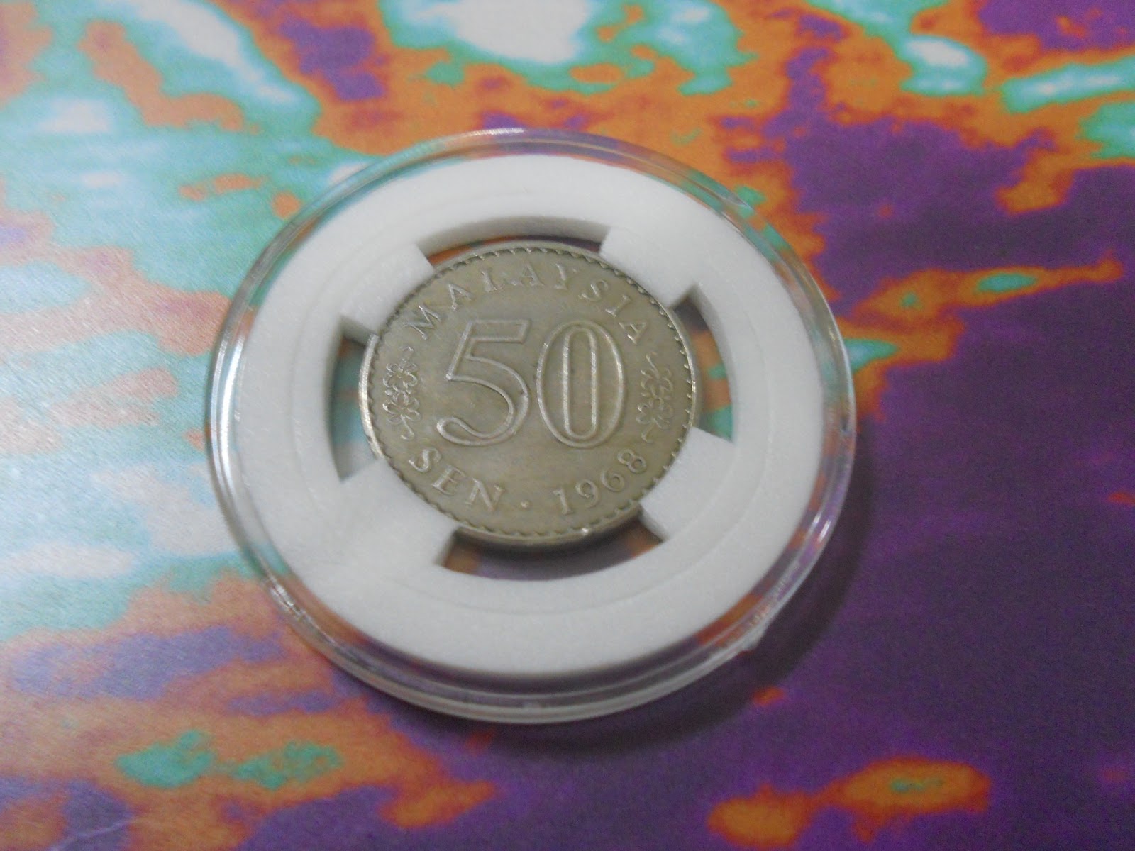 NAZRI DUIT ANTIK & SYILING LAMA: Syiling 50 Sen 1968 Milled Edge aka ...