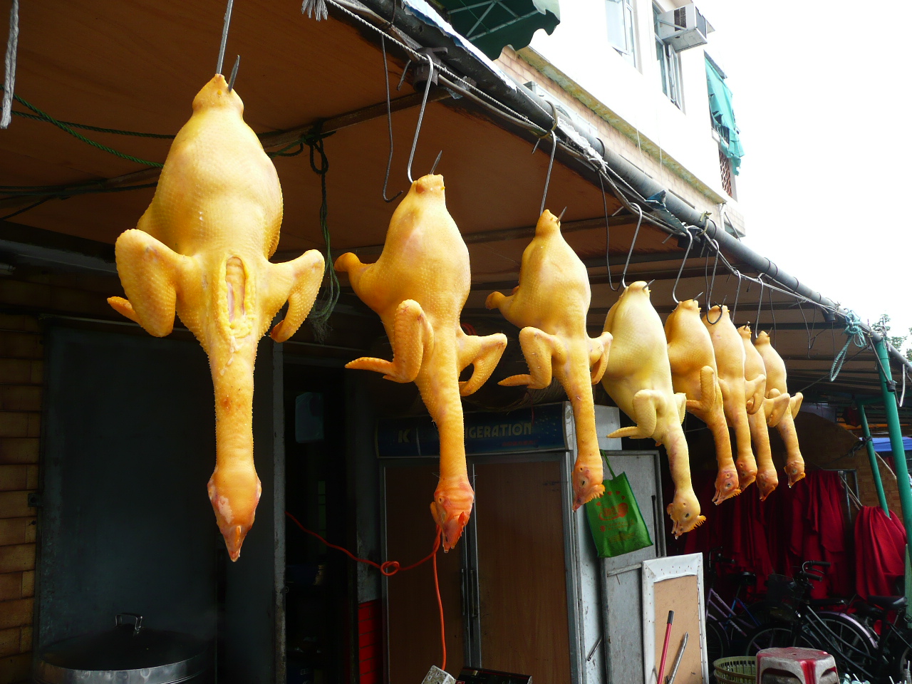 WEBS OF SIGNIFICANCE: Hanging food -- and other food musings