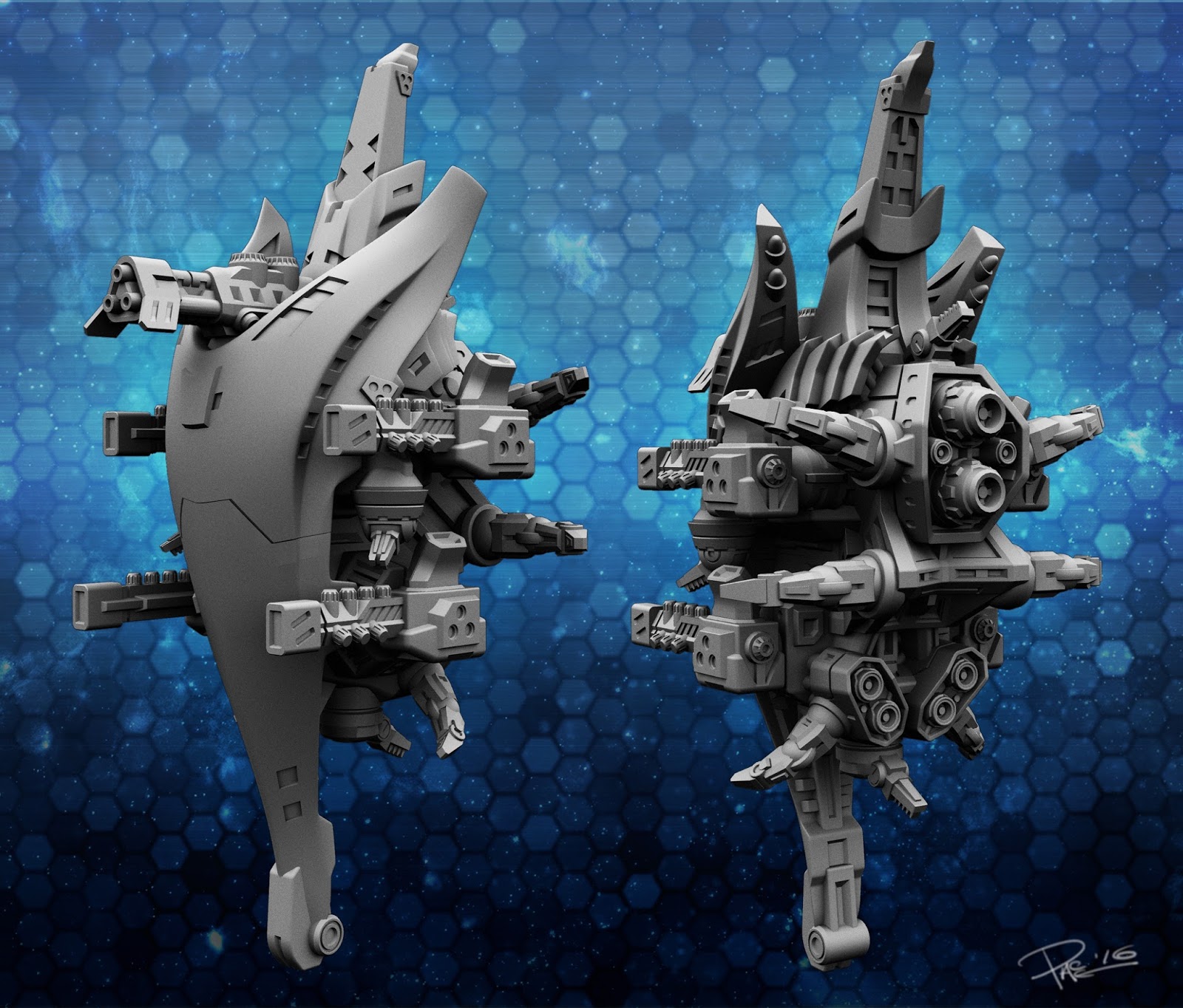 DREW PACE PORTFOLIO: SHATTERED VOID MINIATURES - CYBERNETIC