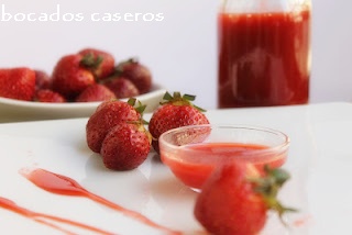 Bocados Caseros: COULIS DE FRESA (coulis strawberry recipe)
