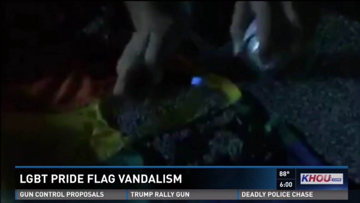 Welcome to my world.... : Texas Man’s Pride Flag Repeatedly Defaced ...