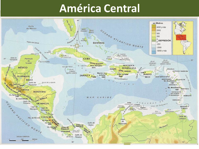 GEO MUNDO ANDINA: América Central (criterio geológico - estructural)