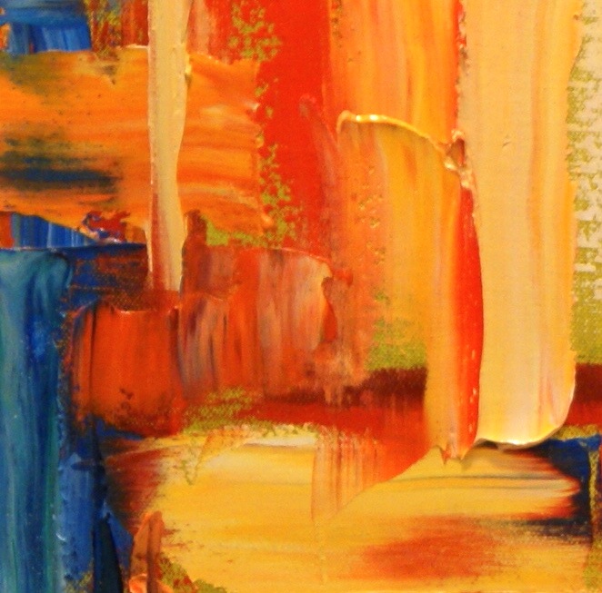 Daily Painters Abstract Gallery: Colorful Abstract Oil Painting by ...