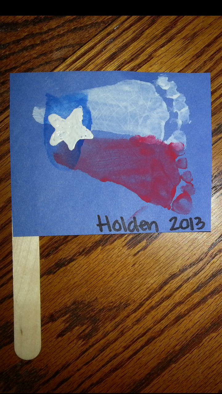 The Haus of Hughes: Texas Footprint Flag