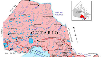 Map of Canada City Geography