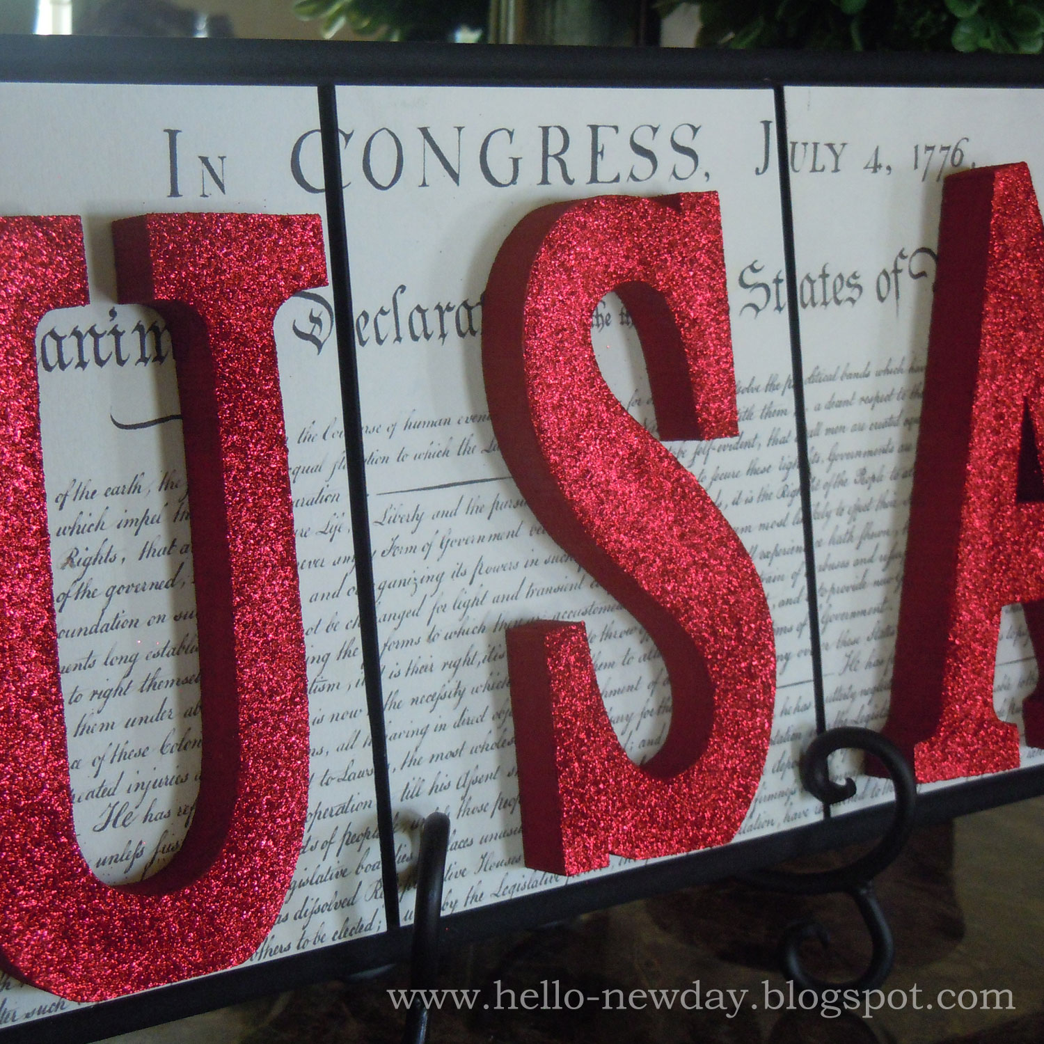 Hello, New Day: Better Late Than Never? 4th of July Painted Flag and ...
