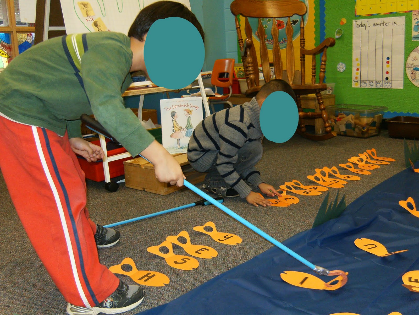 Learning through play: Fishing Letters- Letter Recognition