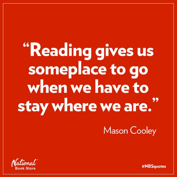 Lady Jayne's Reading Den: Inspiration of the Moment: Reading gives us...