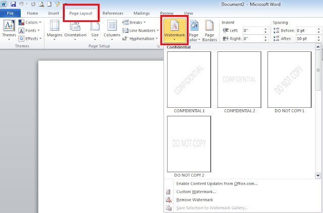 Cara Membuat Watermark pada MS. Word tuk Melindungi Keaslian Dokumen ...