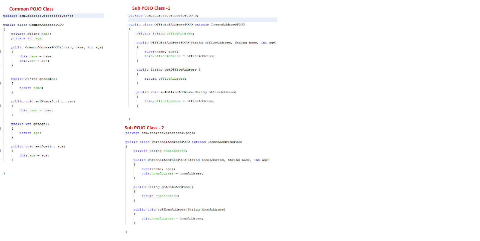 How to call subclass method from superclass and assign superclass type into sub class by ...