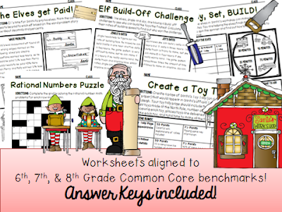 Kelly McCown: Christmas Middle School Math Activities