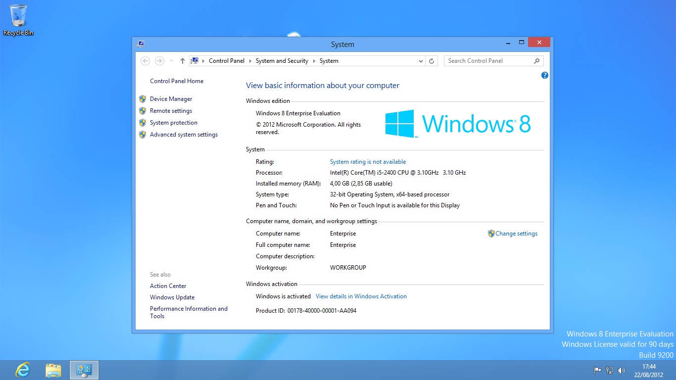 Download Original Windows 8 Enterprise - eazyfile