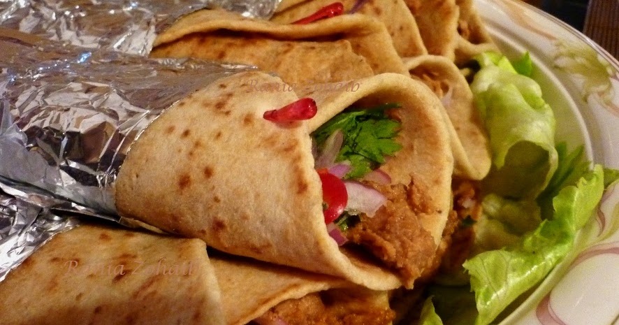 Rania @ Work with sugar'n spice: Bihaari Chicken Boti Rolls