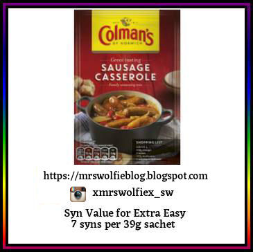 welcome to my little world: Slimming World Syn Values Colman's Red ...