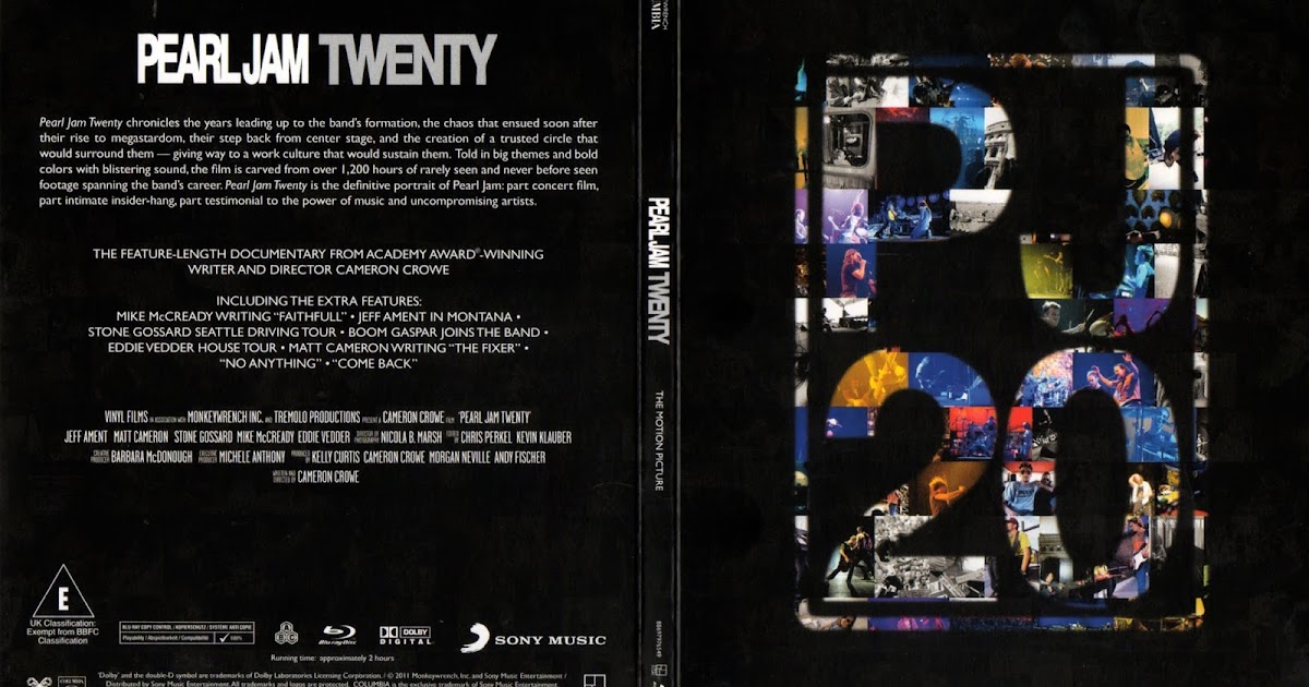 BLU-RAY JAQUETTES BLU-RAY: Pearl Jam Twenty