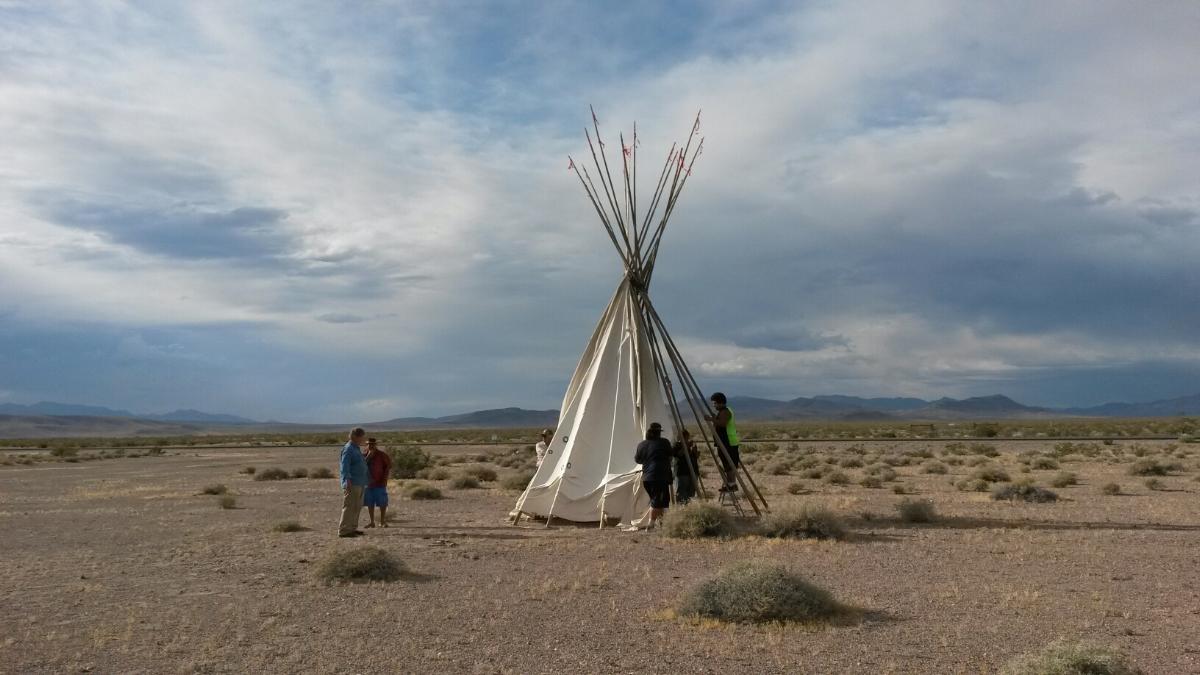 CENSORED NEWS: Western Shoshone Bad Bear: Raising teepee symbol of hope ...
