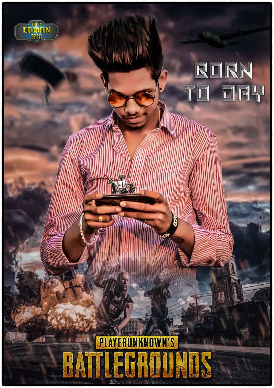 PubG Game Playing | Photo Editing | PhotoShop CC& CS6 | Edwin Emo Editz EEE