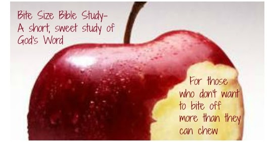Bite Size Bible Study: Subscribe