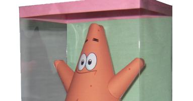 Papercraft Patrick with Box - Heleeh Papercraft