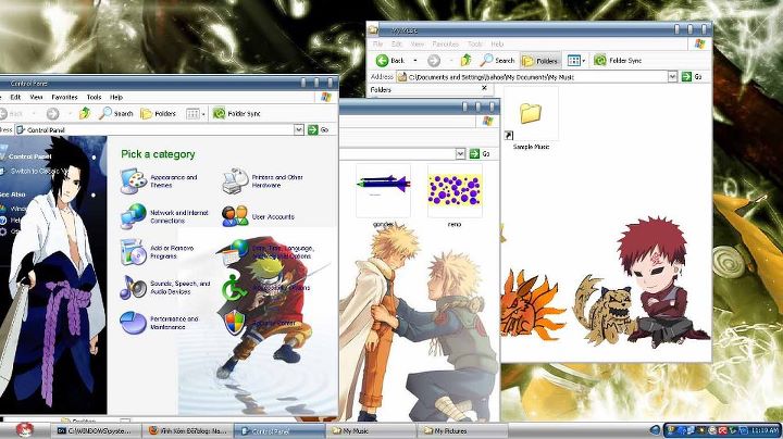 NAruto Blog: Naruto Theme For XP