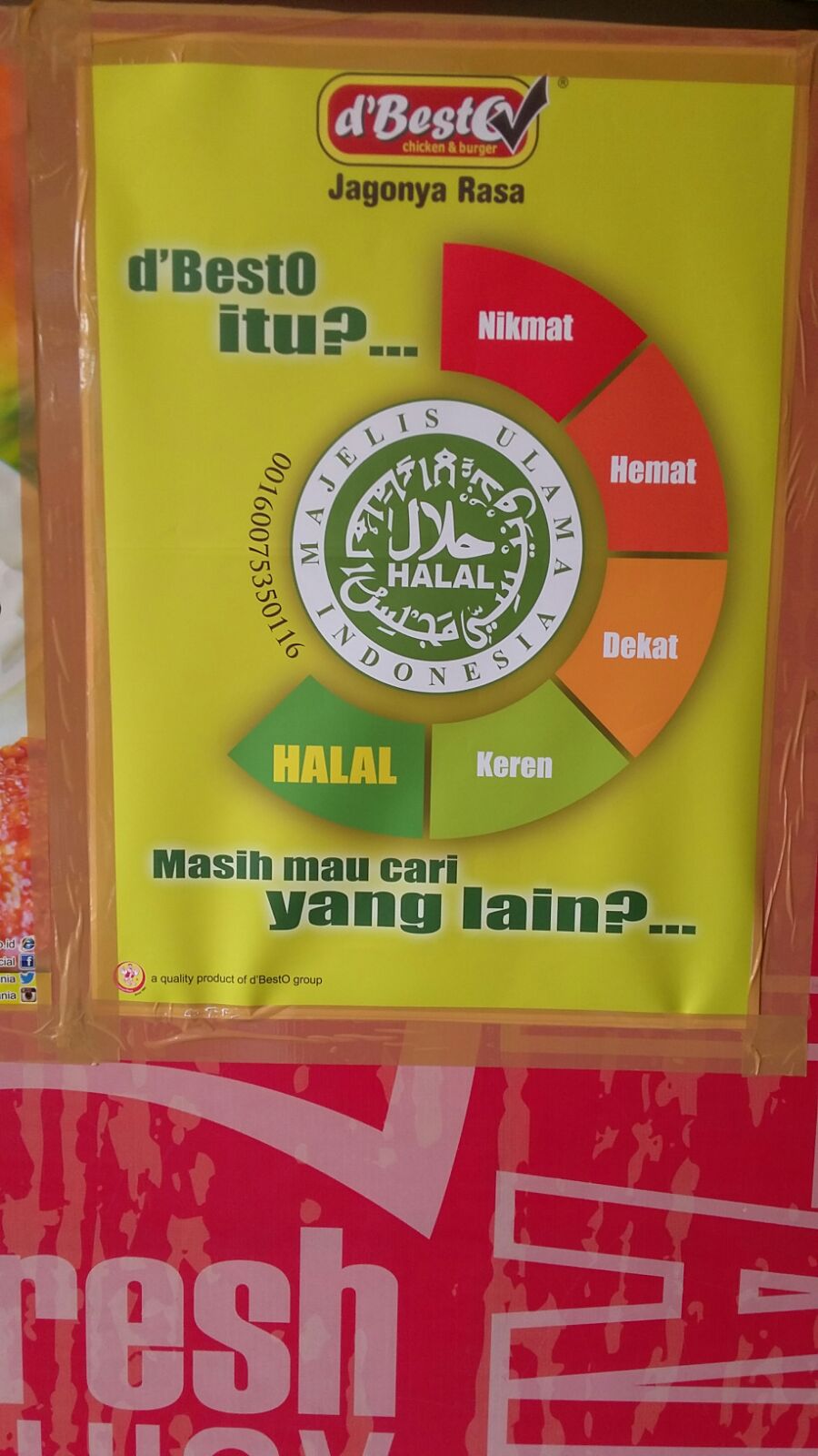 Label Halal d'Besto | DBESTO JATIJAJAR DEPOK