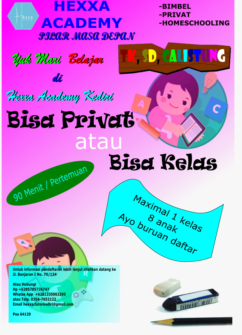 Hexxa Academy Kediri: Brosur Privat Hexxa Academy Kediri