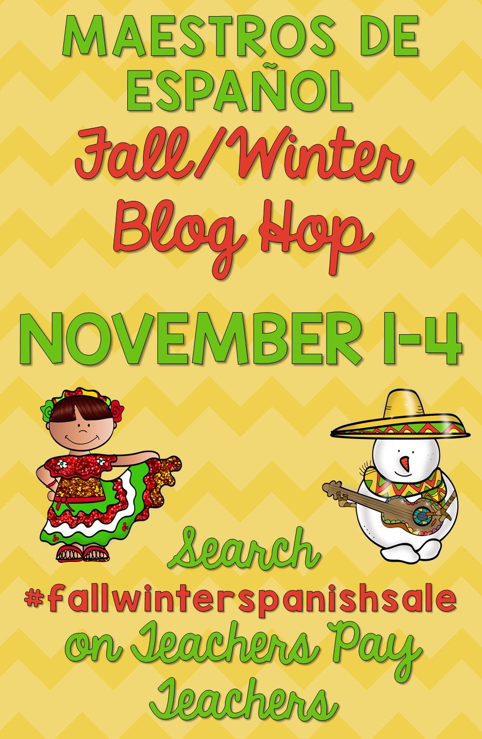 Senorita's Spanish Class: Maestros de Español - Fall/Winter Blop Hop ...