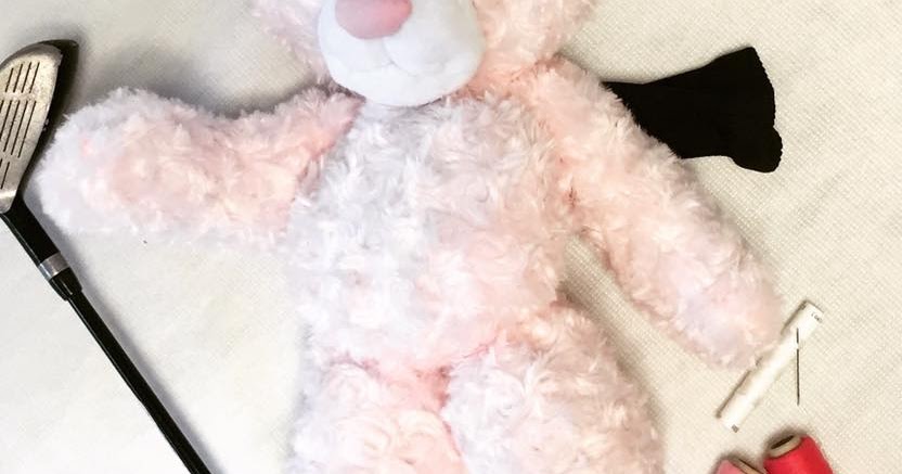 Custom Golf headcovers and puppets : Custom golf headcover-Teddy bear