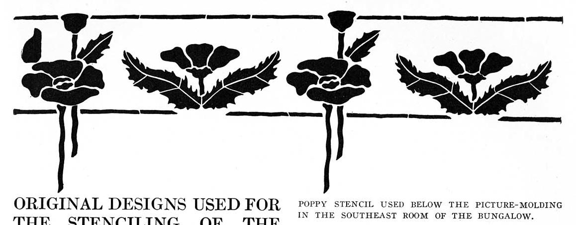 Laurelhurst Craftsman Bungalow: Craftsman Mag Stencil Designs