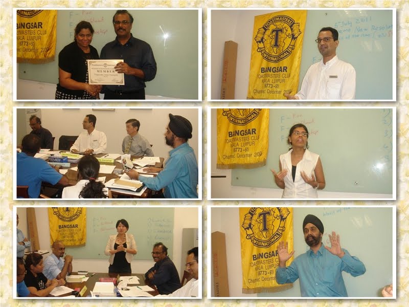 BANGSAR TM Club - Our Current Activities: July 2011