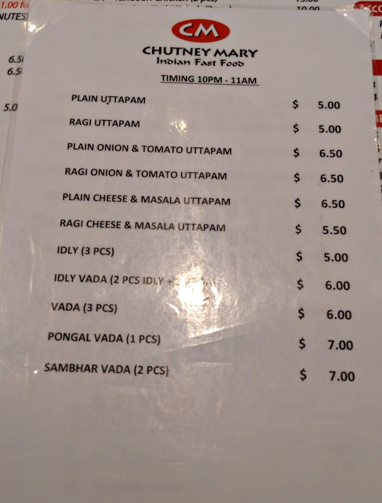 Venoth's Culinary Adventures: Chutney Mary Indian Fast Food @ Changi ...