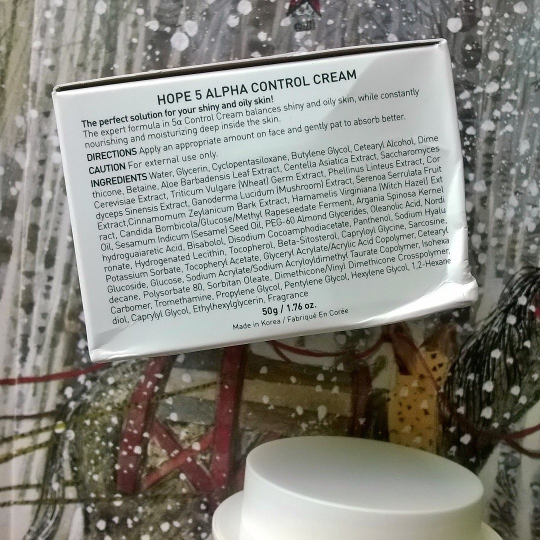 Leegeeham HOPE 5 α- Control cream | Beauty & Dewdrop Blog