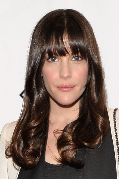 Hairstyle Photo: Liv Tyler Long Wavy Cut with Bangs Hairstyle Lookbook