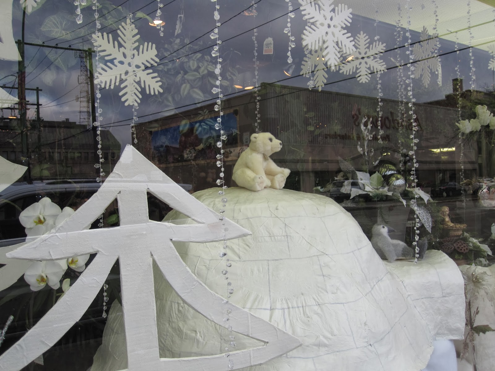 Flowers On The Roof: Store Front Winter Window Display (Making an Igloo ...