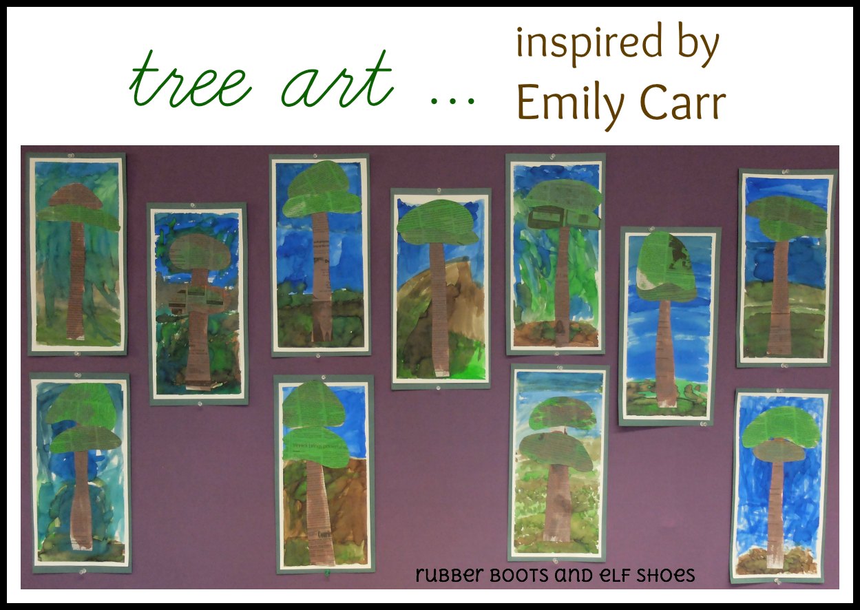 trees like Emily Carr - rubber boots and elf shoes