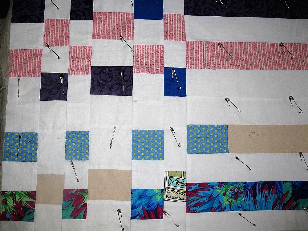 Vireya's Blog: Quilting an Improv Quilt