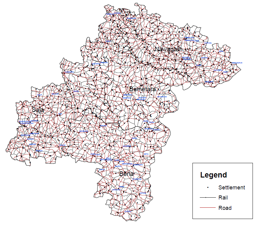 Chhattisgarh : Exp CG: Bemetara District : bemetara, Nawagarh, Saja ...