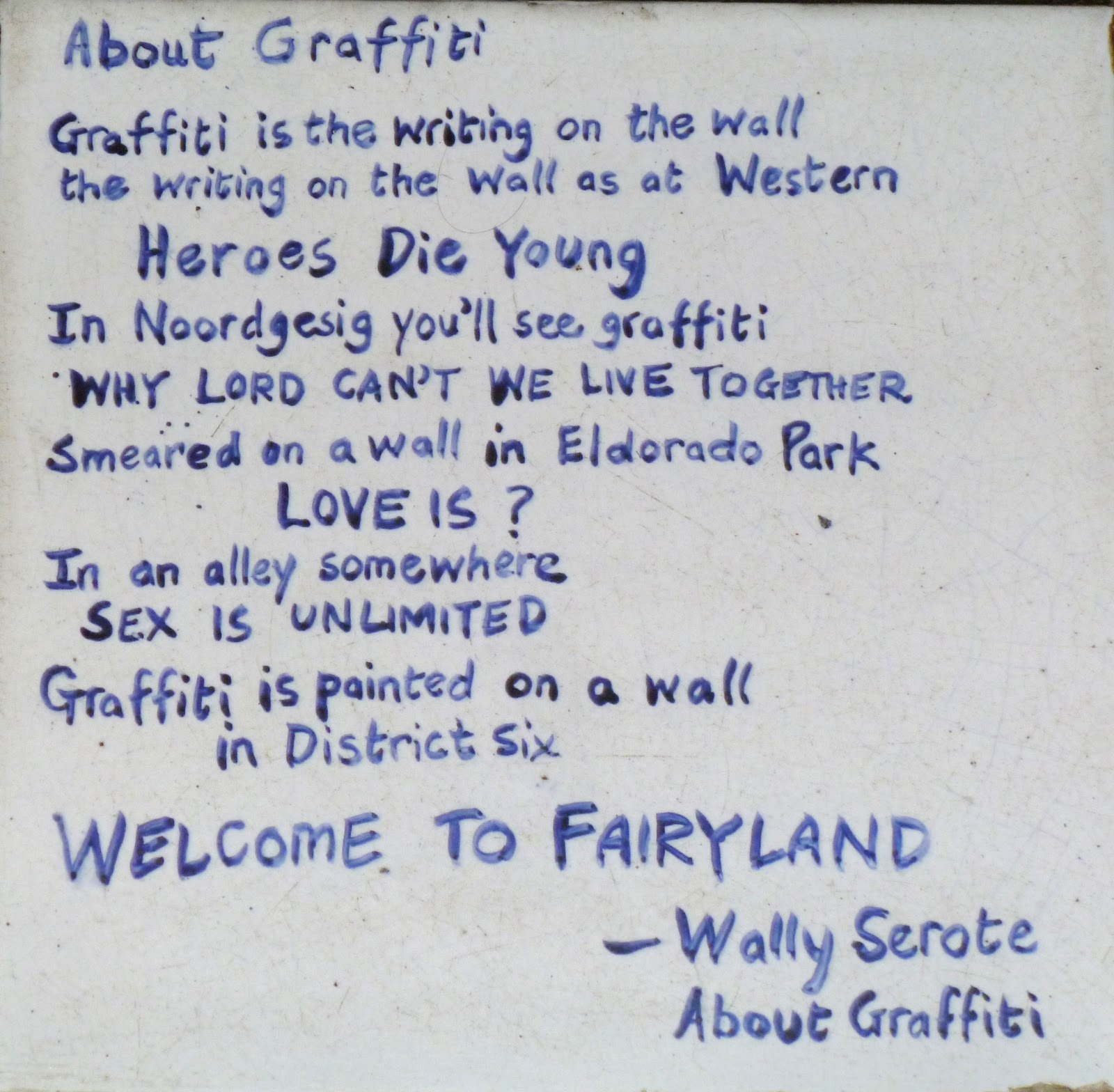 Boomslang Poetry: Graffiti Project - 15