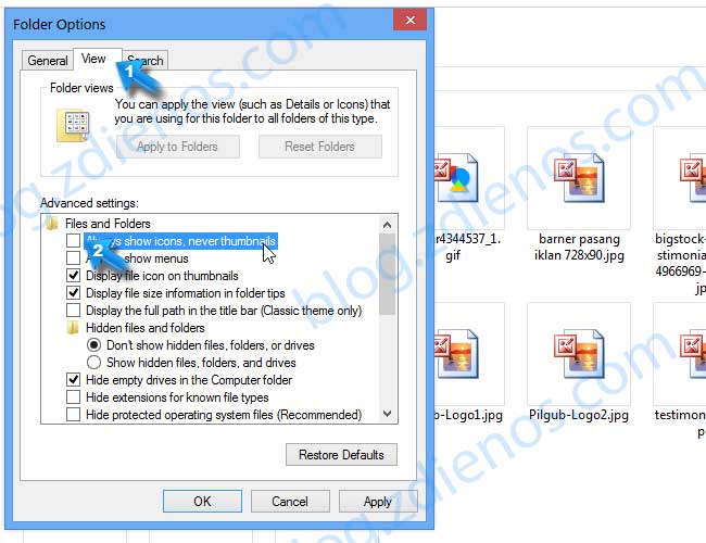 Menampilkan Kembali Thumbnail pada Folder Gambar - blog zdienos